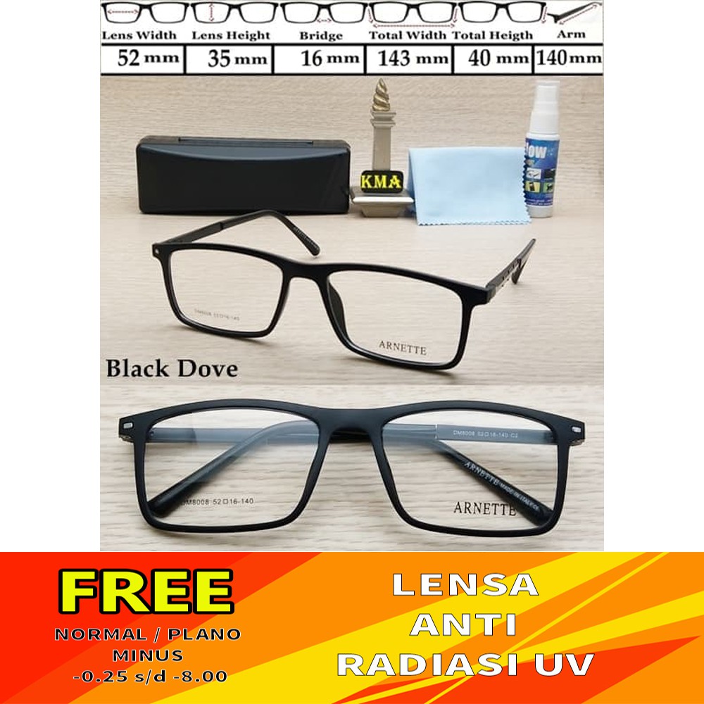 Jual frame kacamata anti radiasi ARNETTE frame kotak kacamata frame ...