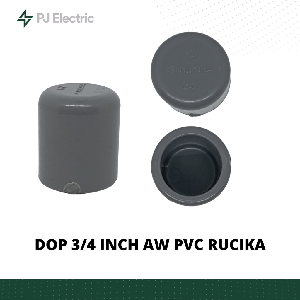 Jual DOP / TUTUP DOP FITTING PVC PLUG PVC RUCIKA 1/2" 3/4" | Shopee ...