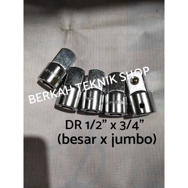 Jual ADAPTOR SOCK 1/2" x 3/4" sambungan sock besar 1/2" x jumbo 3/4 ...