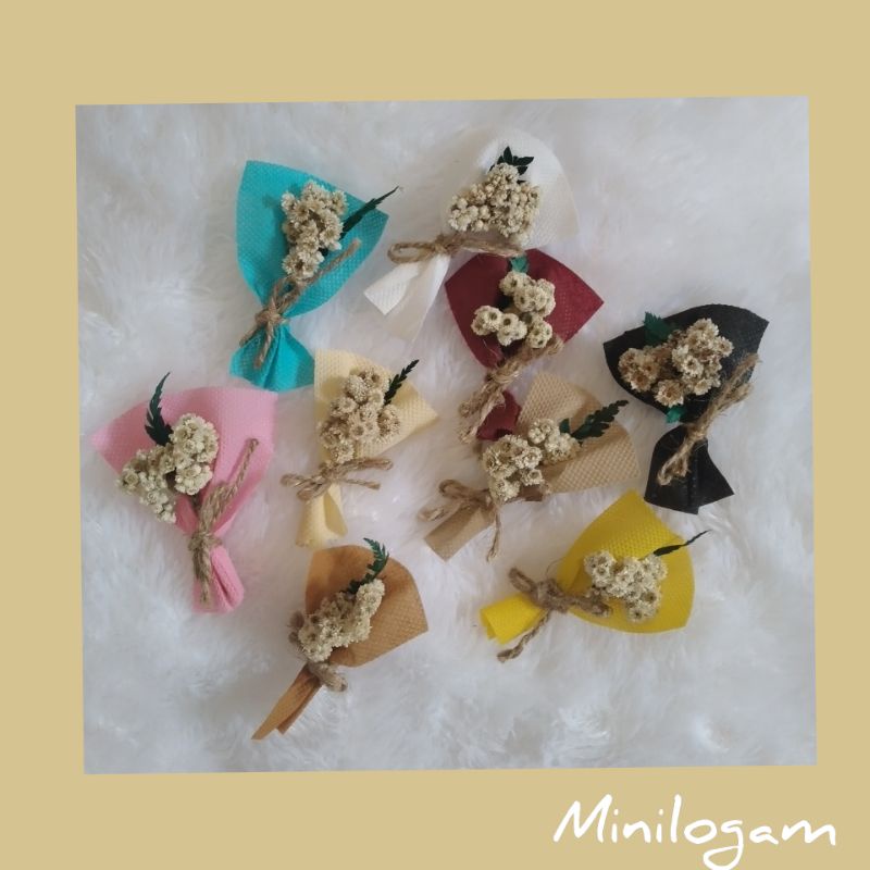 Jual Mini buket/bouqet,,kecil ,bunga kering,hiasan hampers, kotak kado ...