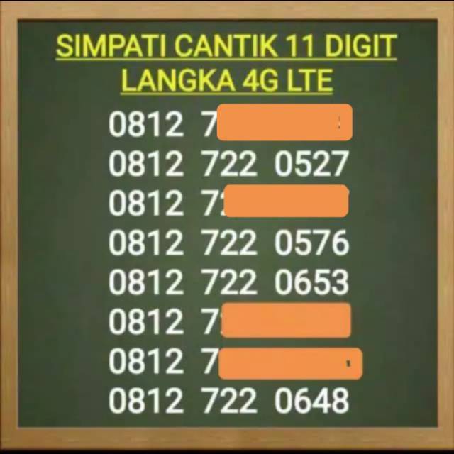 Jual Promo nomor cantik 11 digit terbaik dari telkomsel simpati 11 angka | Shopee Indonesia