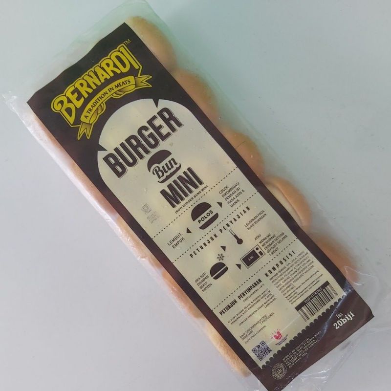 Jual Bernardi roti burger mini isi 20 Polos | Shopee Indonesia