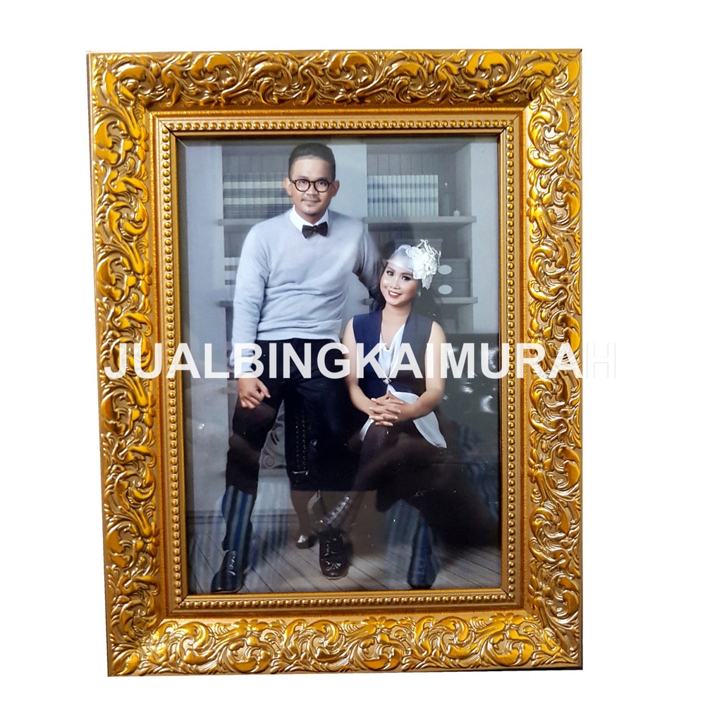 Jual Bingkai Foto 4R Gold Luxury | Photo Frame Minimalis | Pigura Murah ...