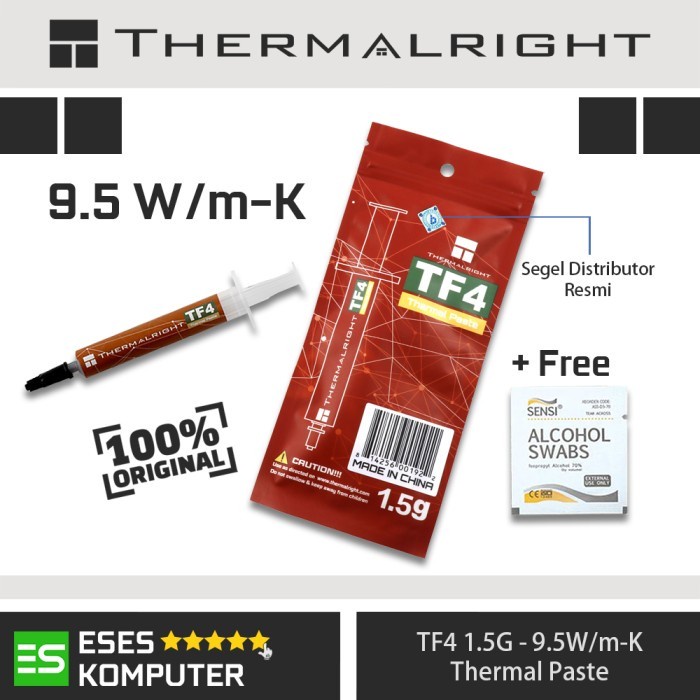 Jual Thermal Paste THERMALRIGHT TF4 1.5G / 1.5 Gram Thermal Grease ...