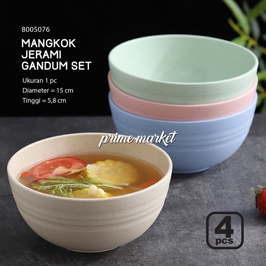Jual Mangkok Makan Wheat Straw / Mangkuk Sayur / Mangkuk Ramen Wheat ...