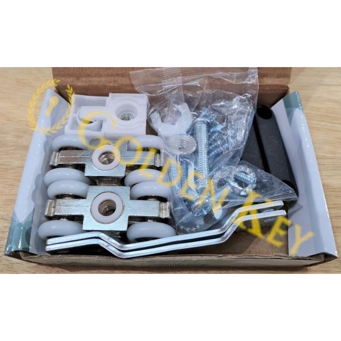 Jual Roda Gantung Nilon Rel Pintu Sliding Geser Hanging Nylon Wheel 50 ...