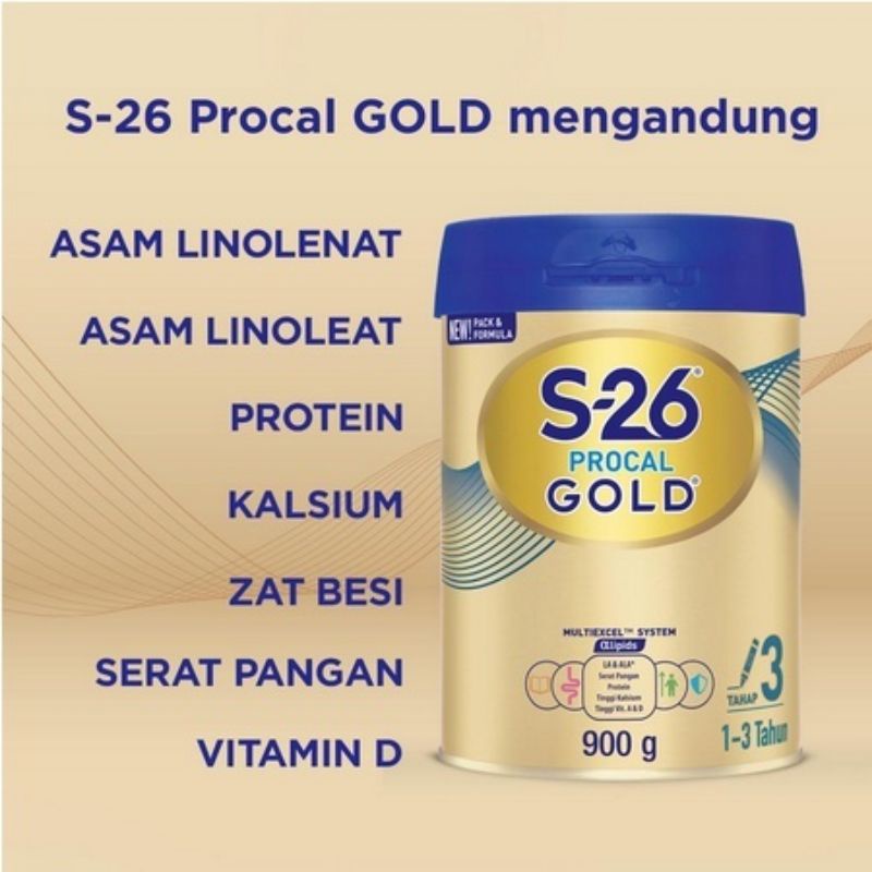 Jual S26 PROCAL GOLD TAHAP 3 900GR S-26 | Shopee Indonesia