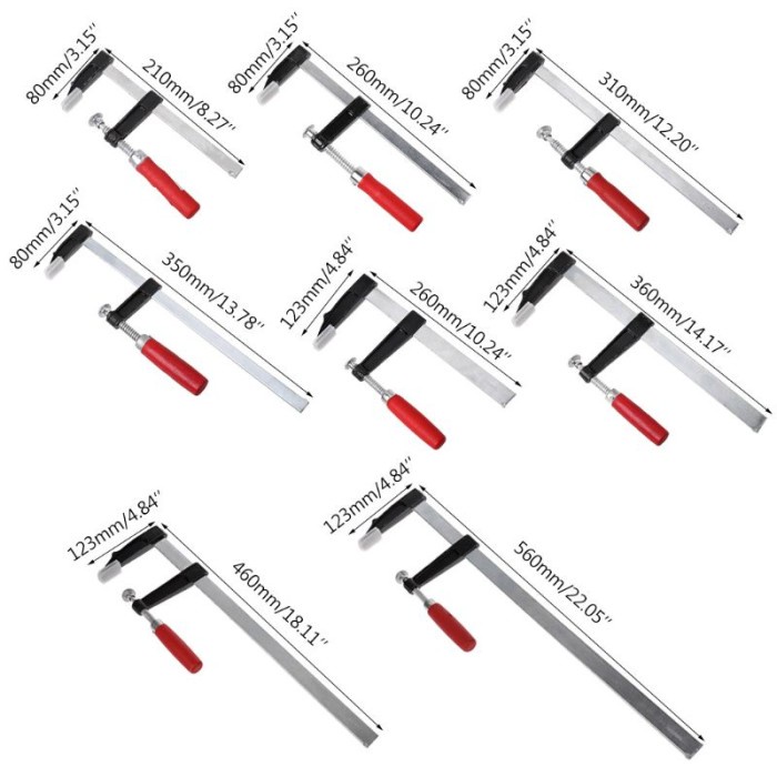 Jual [Heavy Duty] F Clamp Klem / Klem F Penjepit Kayu Woodworking ...