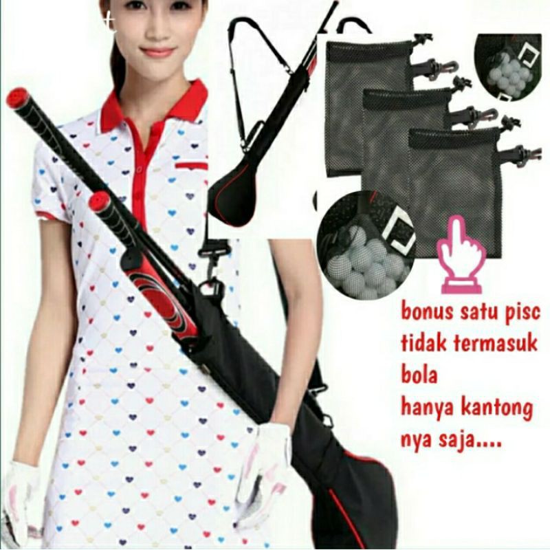 Jual Golf Sunday Bag Tas Latihan Driving Range Golf Tas Selempang Stik ...