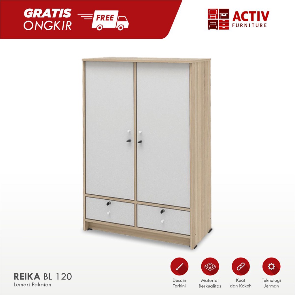 Jual Activ Lemari Pakaian Kecil / Almari Baju / REIKA BL 120 | Shopee ...