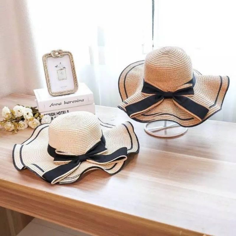 Jual TOPI PANTAI GELOMBANG PITA LIS | Shopee Indonesia