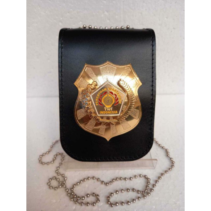 Jual [KULIT ASLI] ID Card Dompet Kartu Kalung Lencana KTA Logo ...