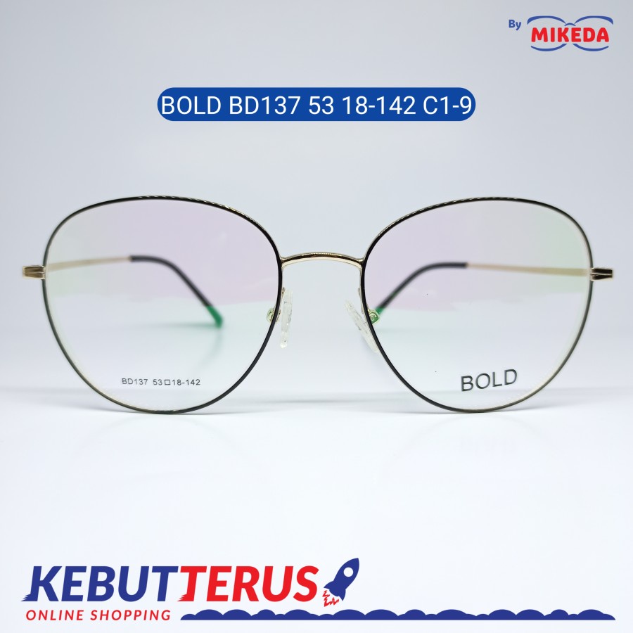Jual Mikeda-FRAME KACAMATA BOLD BD137 C1-9 + LENSA(MINUS/CYLINDER) | Shopee Indonesia