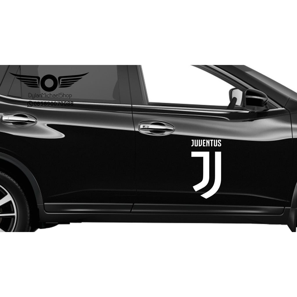 Jual Stiker Bola Logo New Juventus Sticker Mobil Siluet Lambang Juve ...