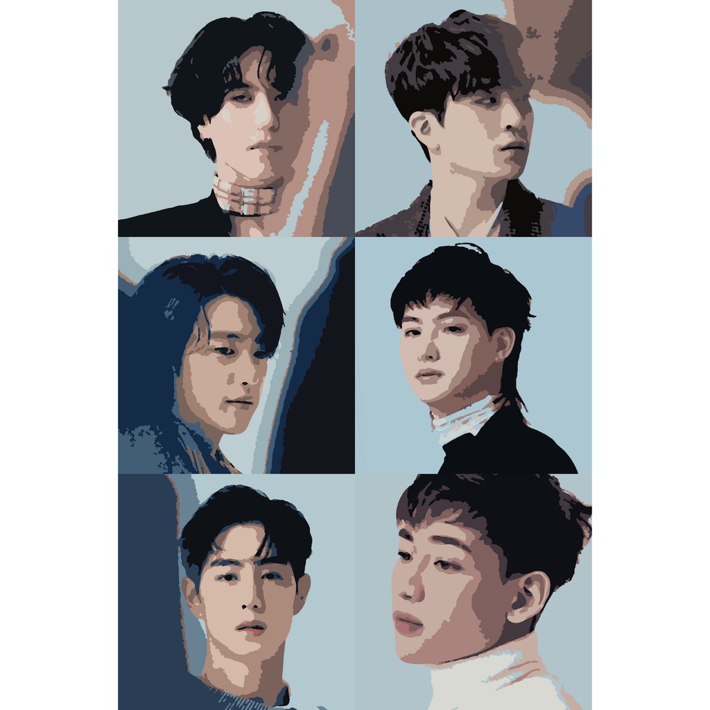 Jual BTS, Seventeen SVT, GOT7, Stray Kids SKZ Paint By Numbers ...