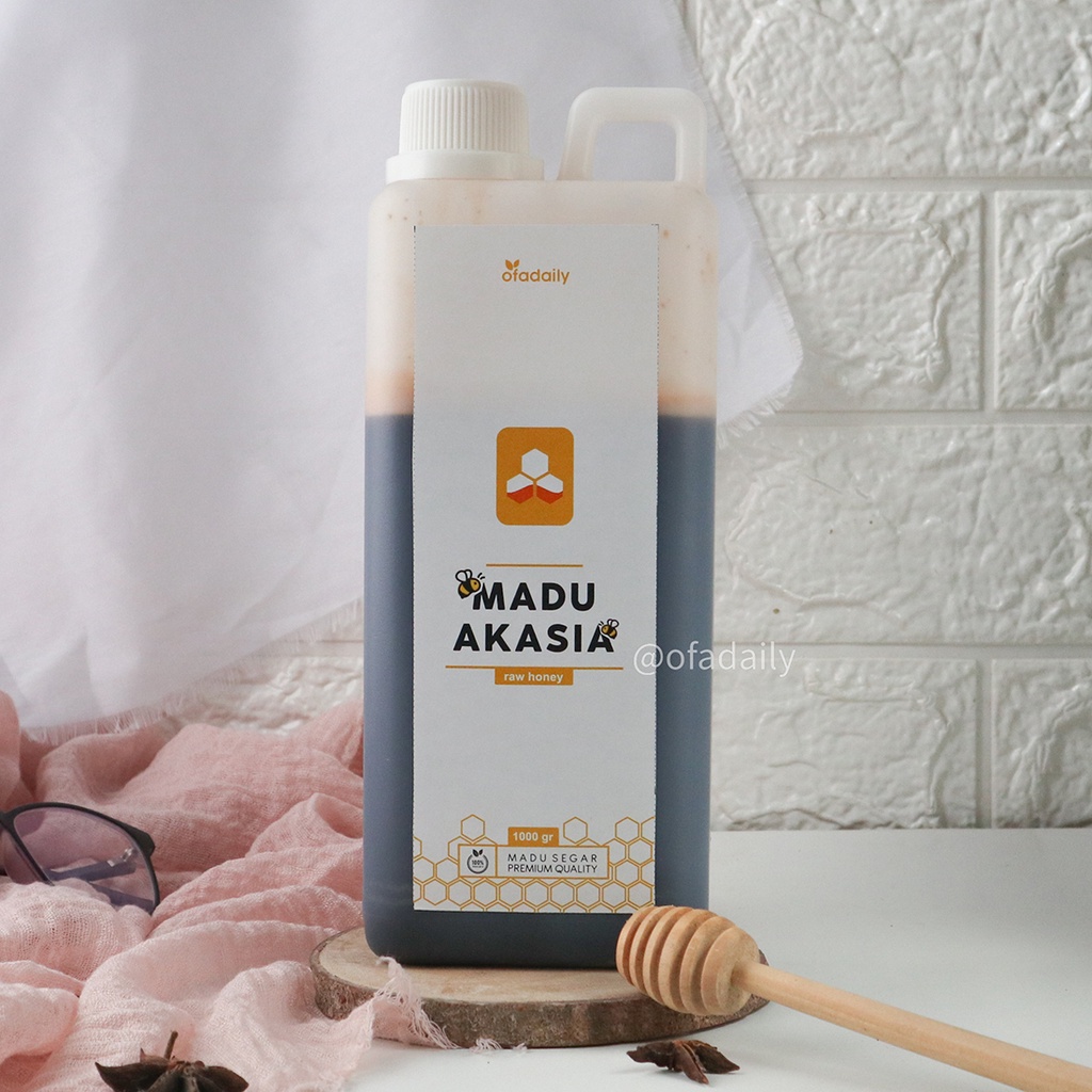 Jual ( 1Kg ) Madu Hitam Raw honey mentah Hitam Madu Murni Nektar Bunga ...