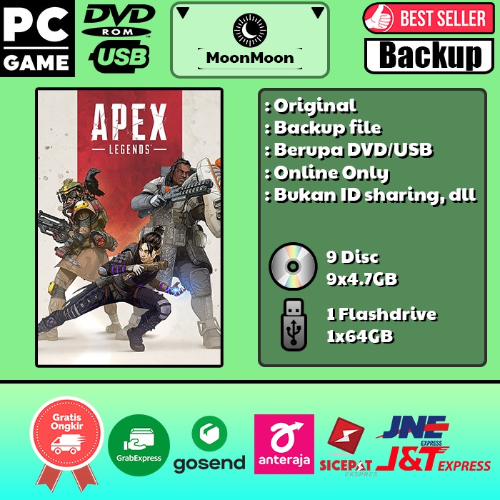Jual NEW Apex Legends Steam/Origin Backup Up to Date [PC Laptop Game ...