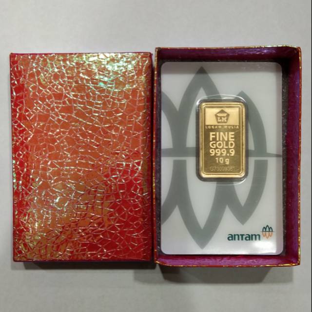 Jual kotak set perhiasan warna merah bermotif bisa untuk simpan emas ...
