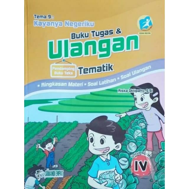 Jual Buku Tugas Dan Ulangan Tematik Sd Mi Kelas 4 Tema 9 Kayanya