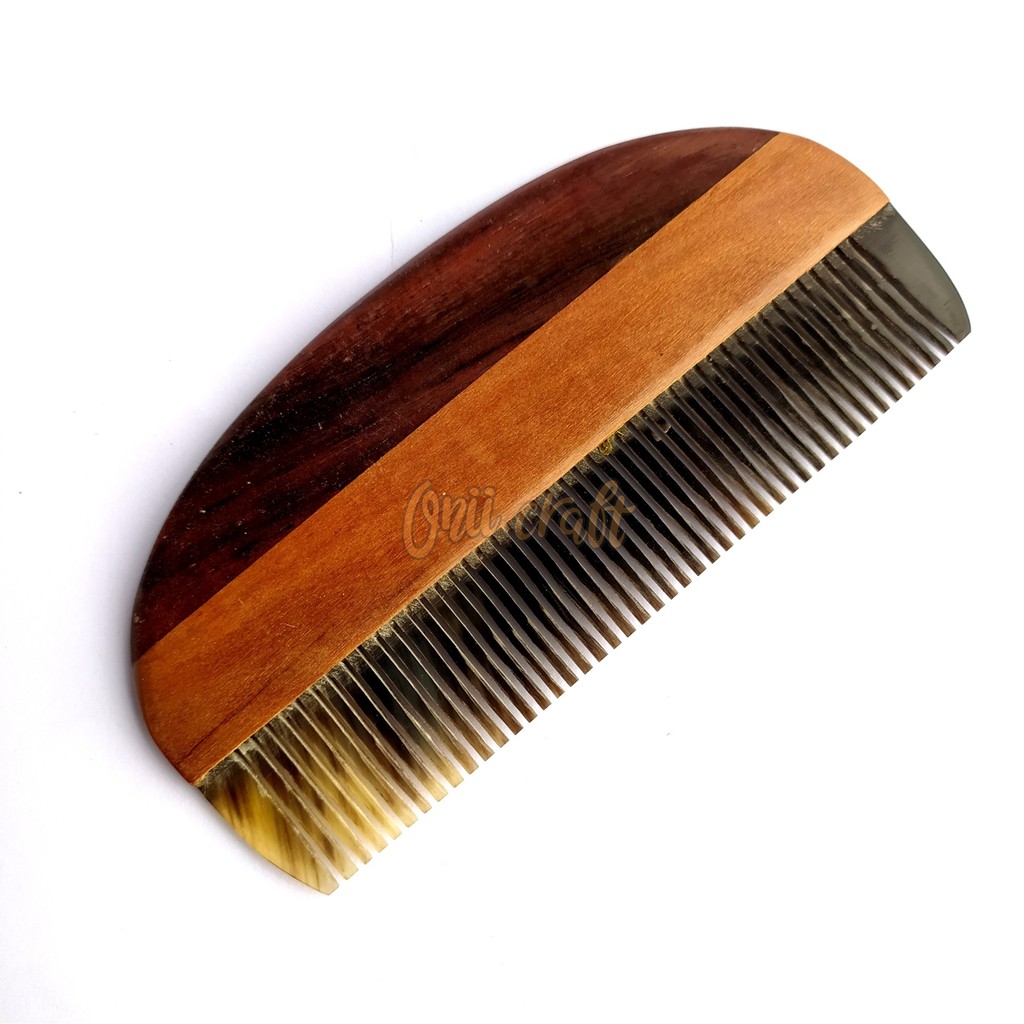 Jual Sisir kesehatan rambut model setengah lingkaran bahan tanduk dan ...
