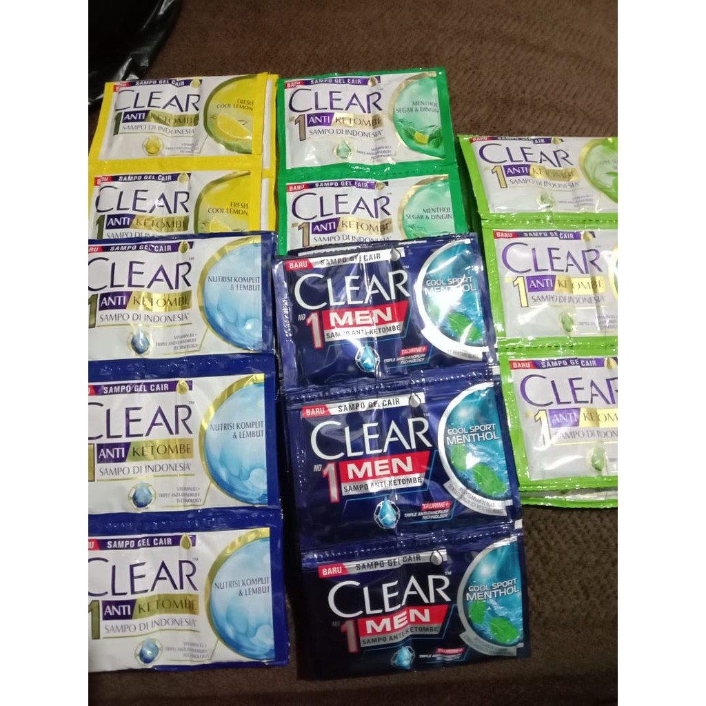 Jual Shampoo Clear Sachet 12 x 9ml | Shopee Indonesia