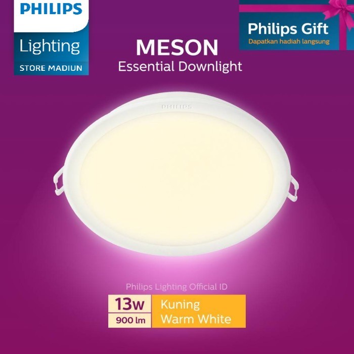 Jual Philips Downlight - 59464 MESON 125 13W 30K WH Recessed LED Kuning | Shopee Indonesia