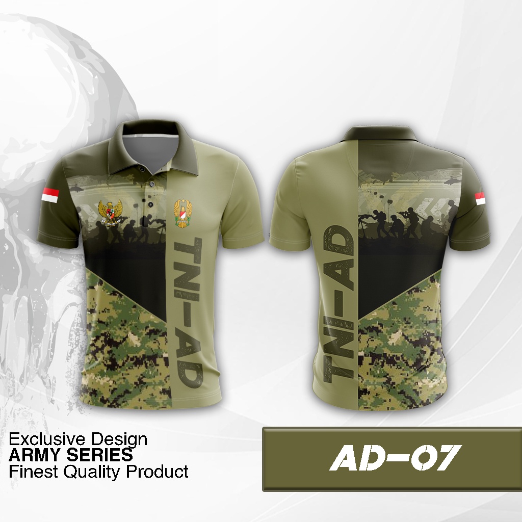 Jual Baju Kaos Jersey TNI AD AL AU FullPrint Printing Custom Premium Militer Tentara TERLARIS ...