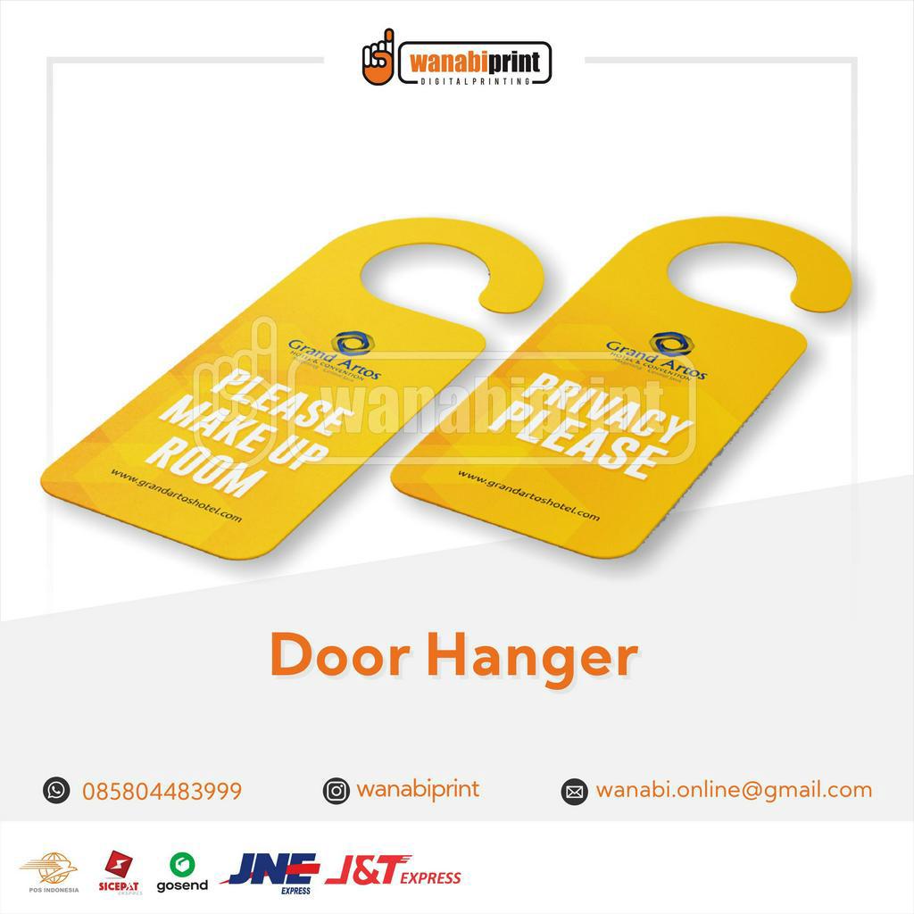 Jual Door Sign Hanger Hotel | Sign Pintu Kamar Hotel Custom 2 Sisi ...