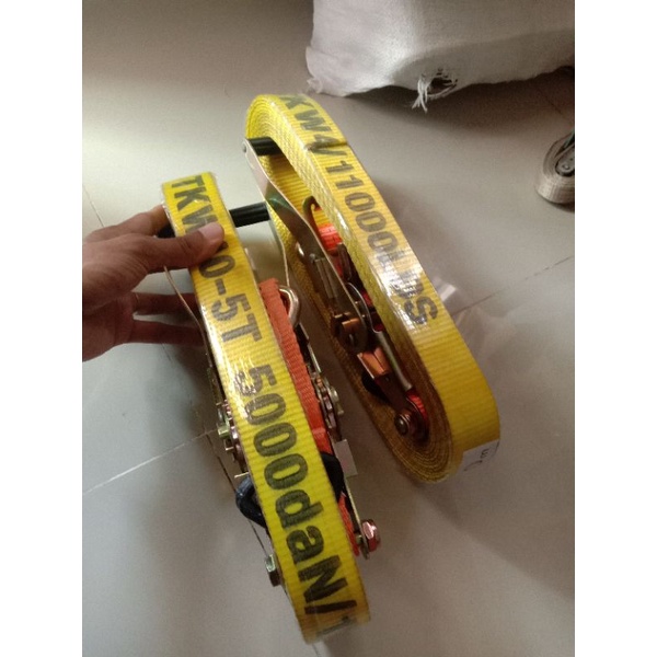 Jual Rachet tie down Tali Trekbelt kuning TKW & tali Oren | Shopee ...