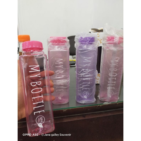 Jual My Bottle Kotak model Tutup Bulat 450ml | Shopee Indonesia