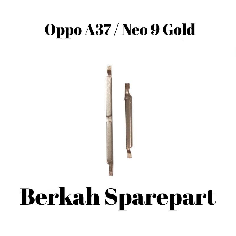 Jual TOMBOL LUAR KEYPAD BUTTON ON OFF VOLUME OPPO A37 - NEO 9 - GOLD ...