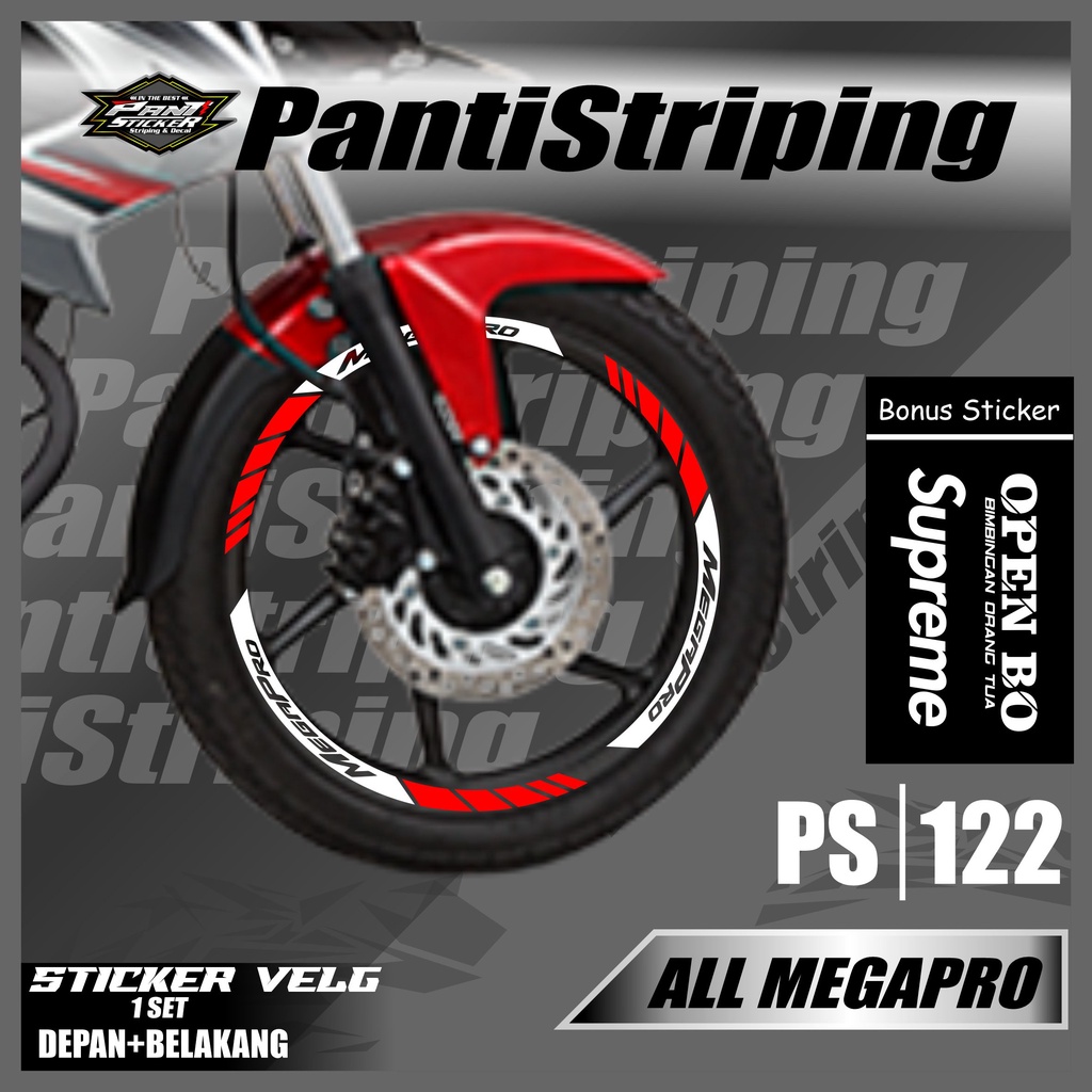 Jual Sticker Velg - Cutting Velg Sticker Cutting Velg Motor All MEGAPRO ...