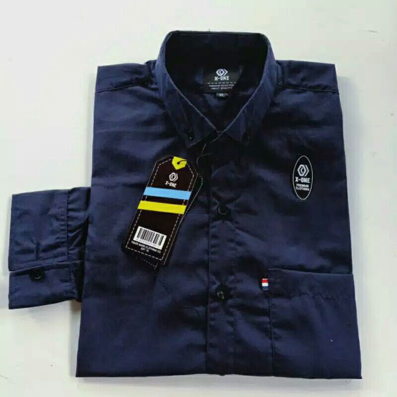Jual kemeja cowok polos pria lengan panjang slimfit hem pria kantor ...