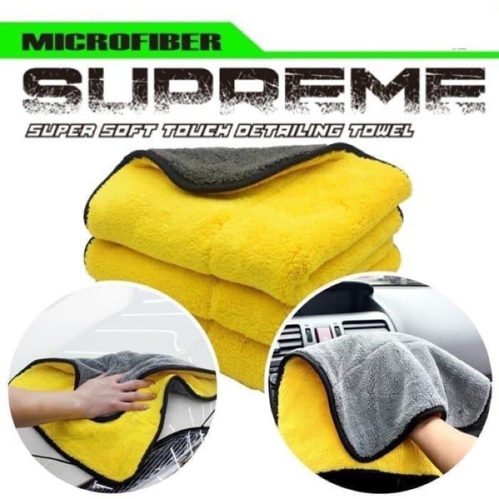 Jual KAIN LAP MICROFIBER PREMIUM 30X30 / KAIN LAP MOBIL 30X40 SERBAGUNA ...