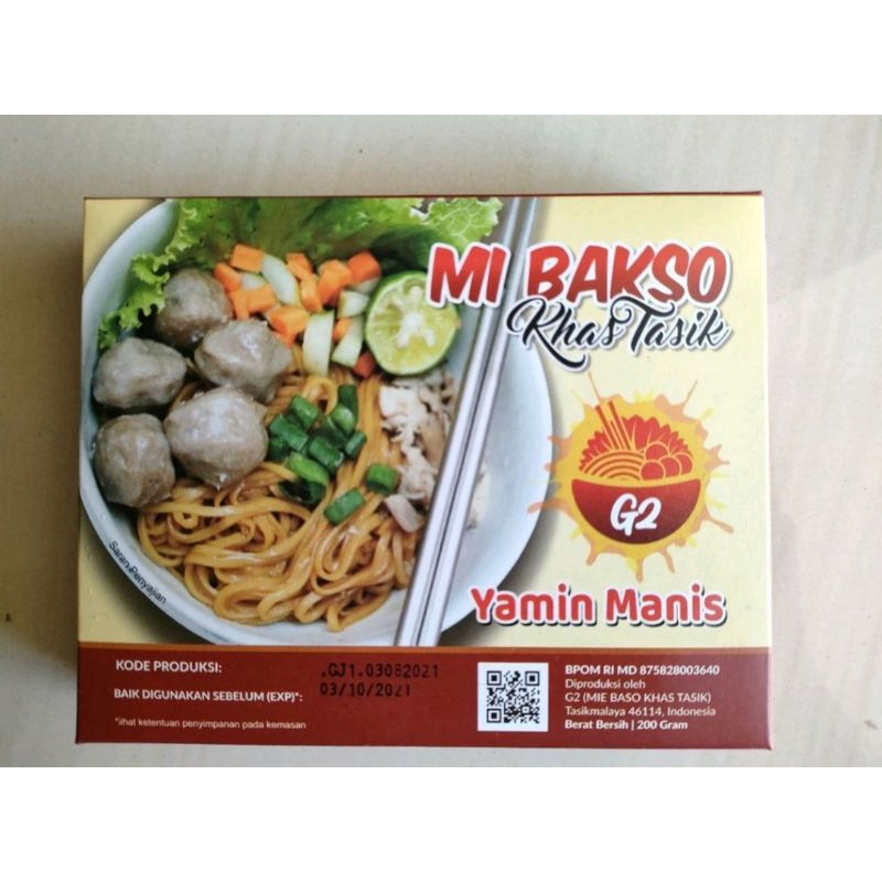Jual Mie Baso Tasik G2 Sudah BPOM | Shopee Indonesia