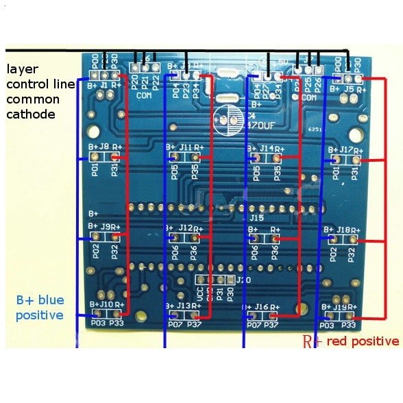 Jual Murah 3d Lightsquared Diy Kit 4x4x4 Led Cube White Led Red Blue Ray 2 5 7mm Sale