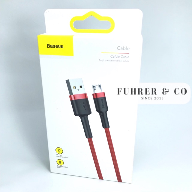Jual Kabel Charger Baseus Android Cafule Micro USB Cable Original 1 ...