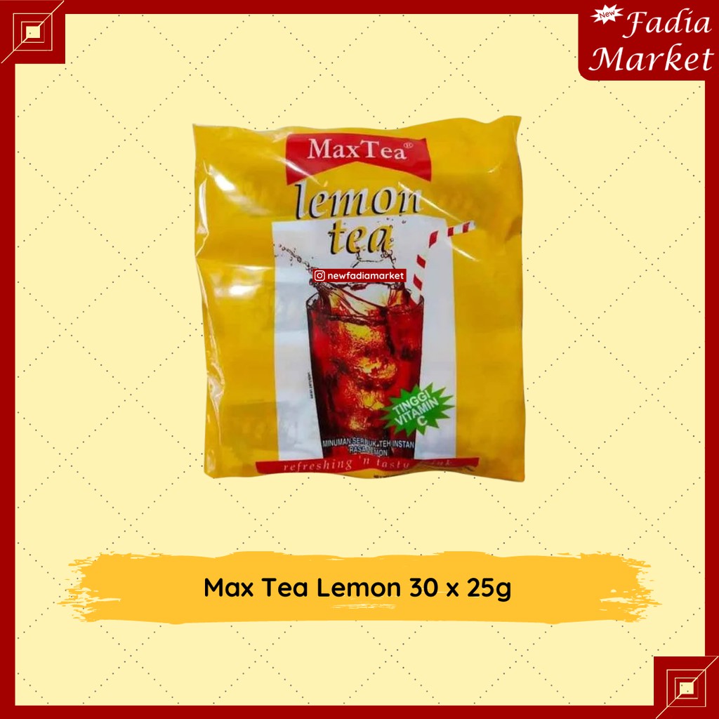 Jual Max Tea Lemon Tea 30 x 25g | Shopee Indonesia
