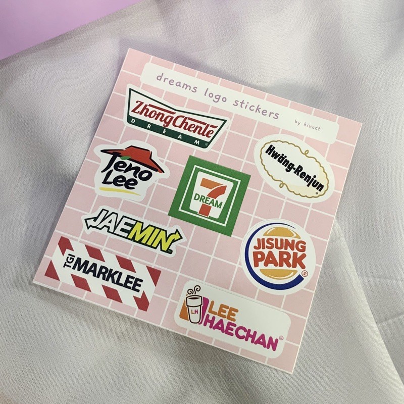 Jual NCT DREAM LOGO STICKER ONLY (kiss cut) + sticker huruf | Shopee ...