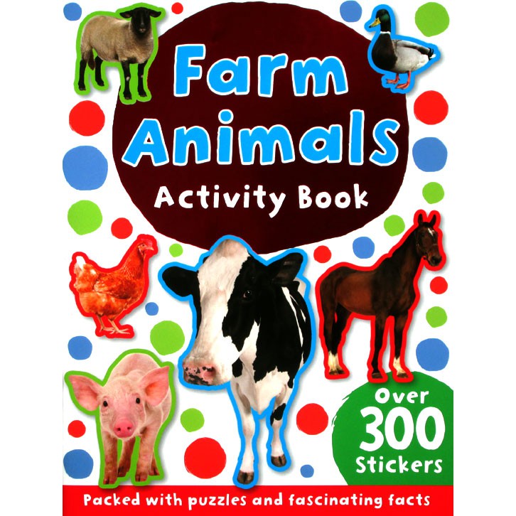 Jual Farm Animals Sticker Activity Book with 300 Stickers - Packed with ...
