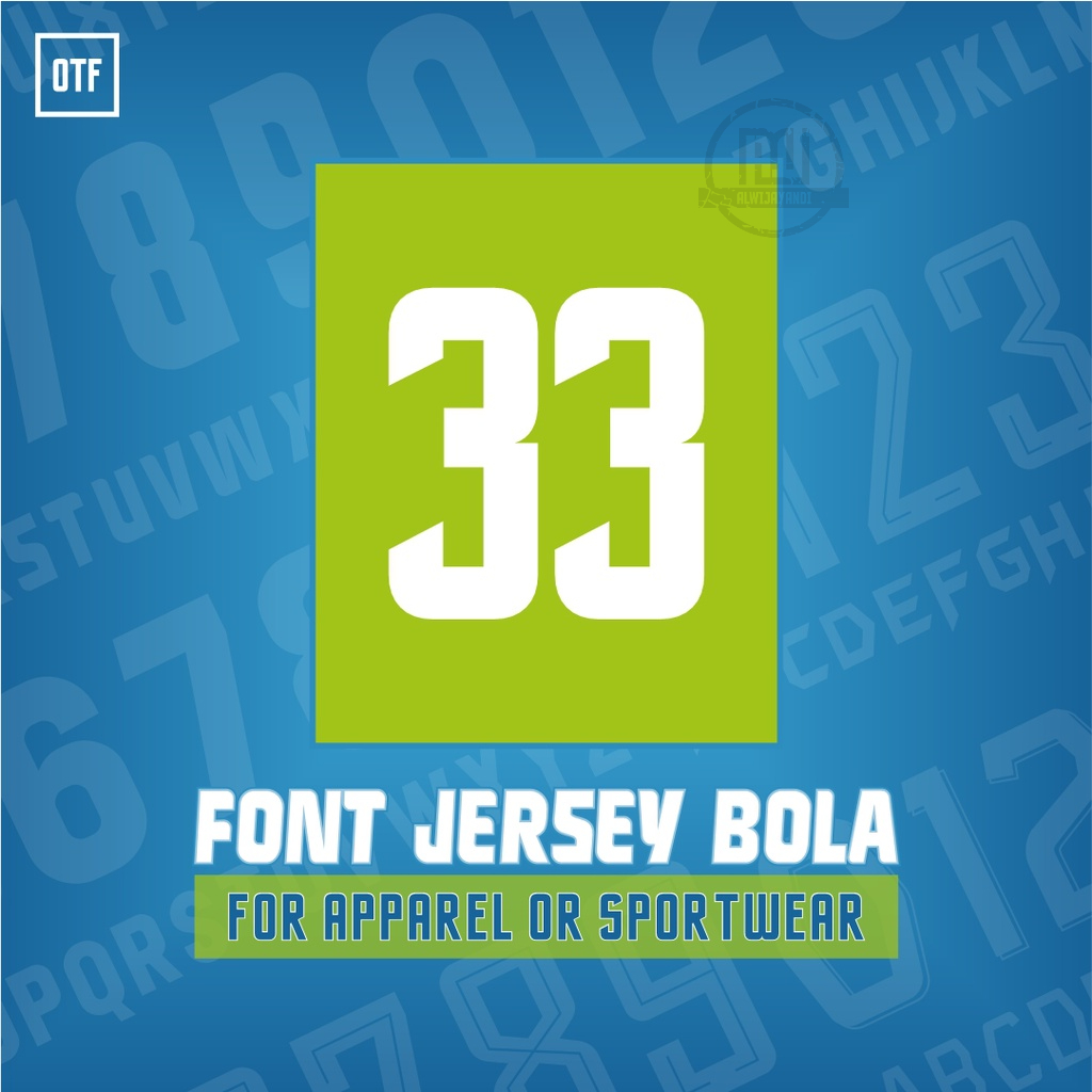 Jual FONT JERSEY BOLA KEREN UNTUK APPAREL OR SPORTWEAR | Shopee Indonesia