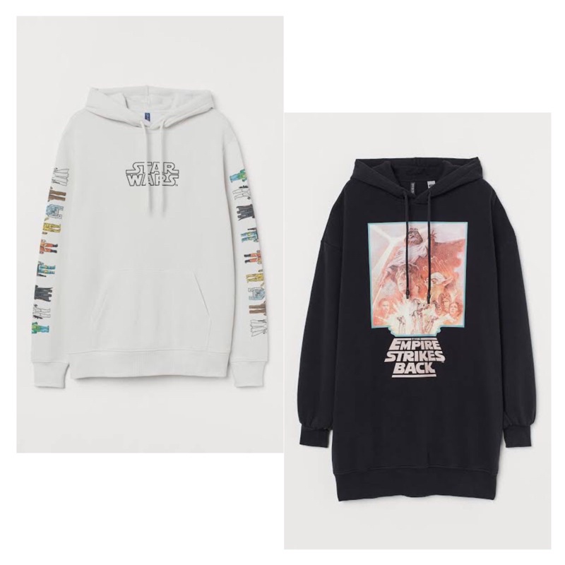 Jual Hoodie hnm h&m starwars white/starwars empire strikes back ...