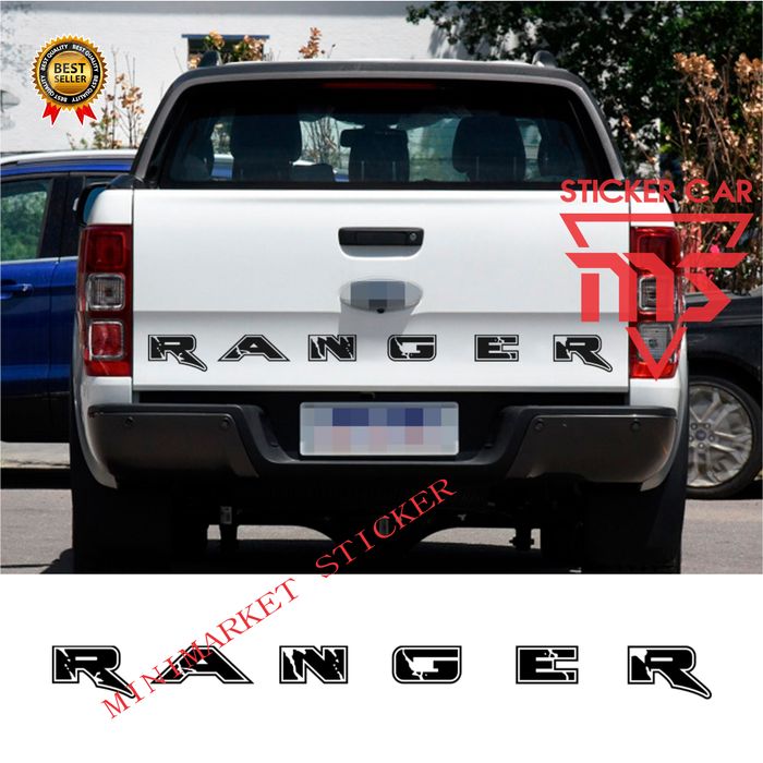 Jual STIKER RANGER STICKER MOBIL FORD RANGER BAK BELAKANG - silver ...