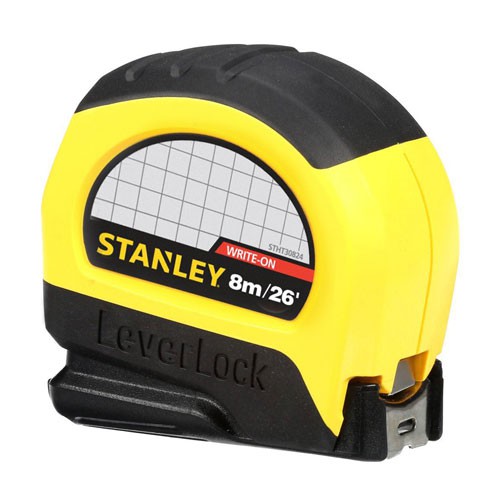 Jual Meteran Stanley Leverlock 26 ft - 8 Meter STHT30824 | Shopee Indonesia