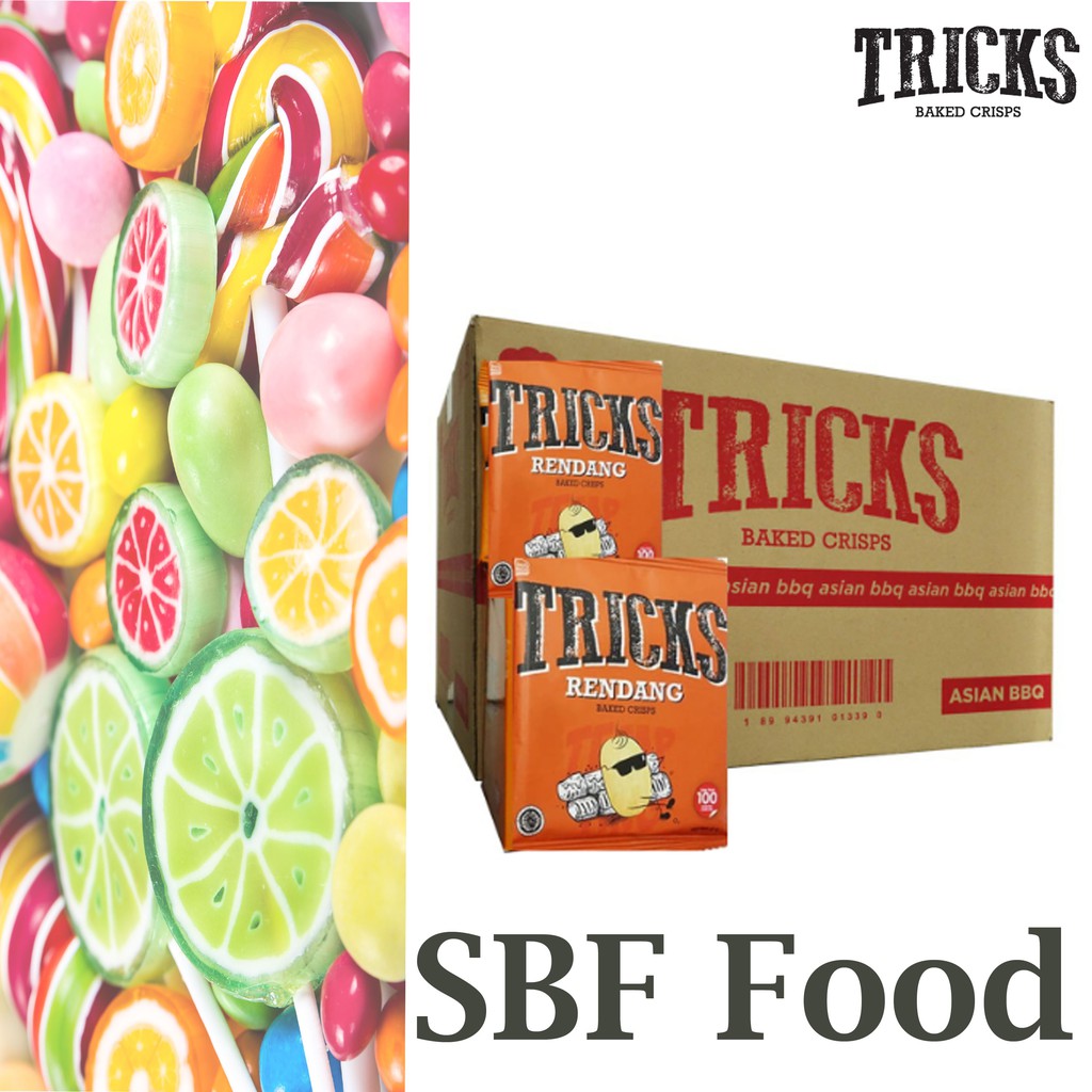 Jual Paket Per Dus Snack Tricks Rasa Rendang isi 24 Box - Rendah Kalori ...