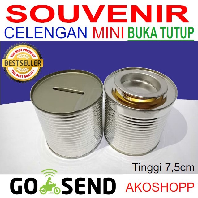 Jual CELENGAN- SOUVENIR CELENGAN KALENG BUKA TUTUP POLOS MINI MURAH ...