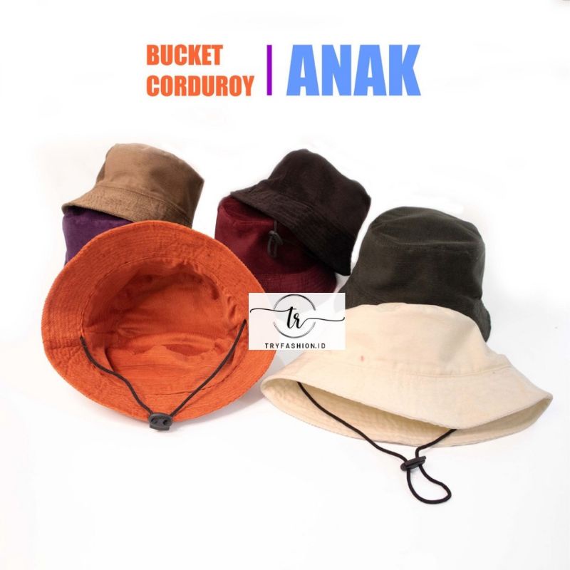 Jual Bucket Corduroy Anak Tali/Bucket Corduroy Anak | Shopee Indonesia