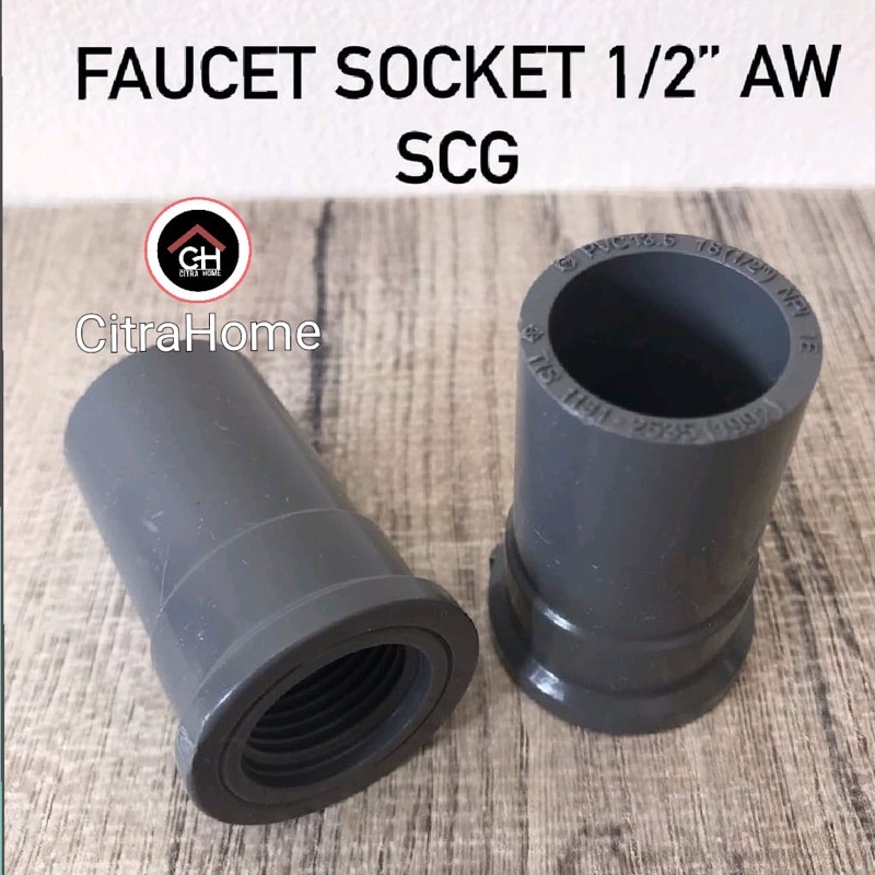 Jual SDD Faucet Socket PVC 1/2” AW SCG | Shopee Indonesia