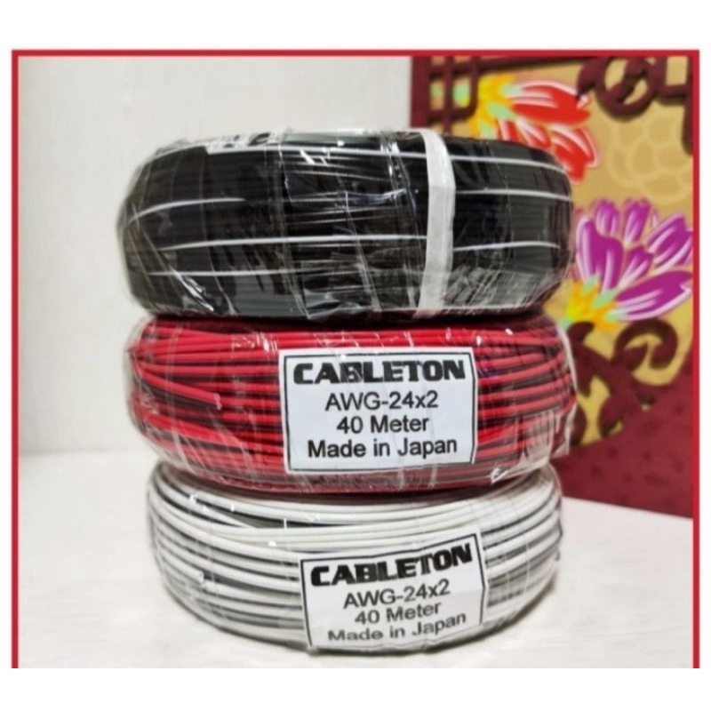 Jual Kabel 2x24 AWG ( 1 Roll Panjang 40 meter ) | Shopee Indonesia