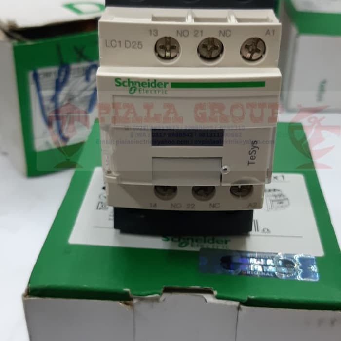 Jual Contactor Schneider Tesys D LC1D25M7/220Volt AC Original | Shopee ...